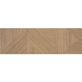 Stijlvolle hout look Wandtegel Colorker Tangram 31,6X100cm Walnut ...