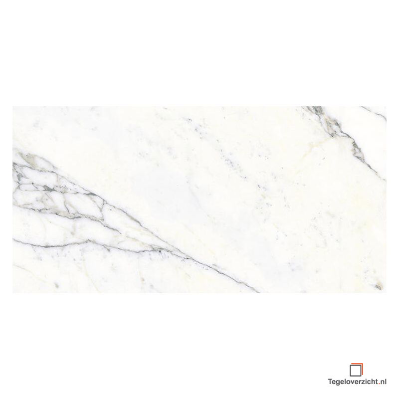 Ariostea Ultra Marmi 37,5x75cm Wit glans UM6L37479